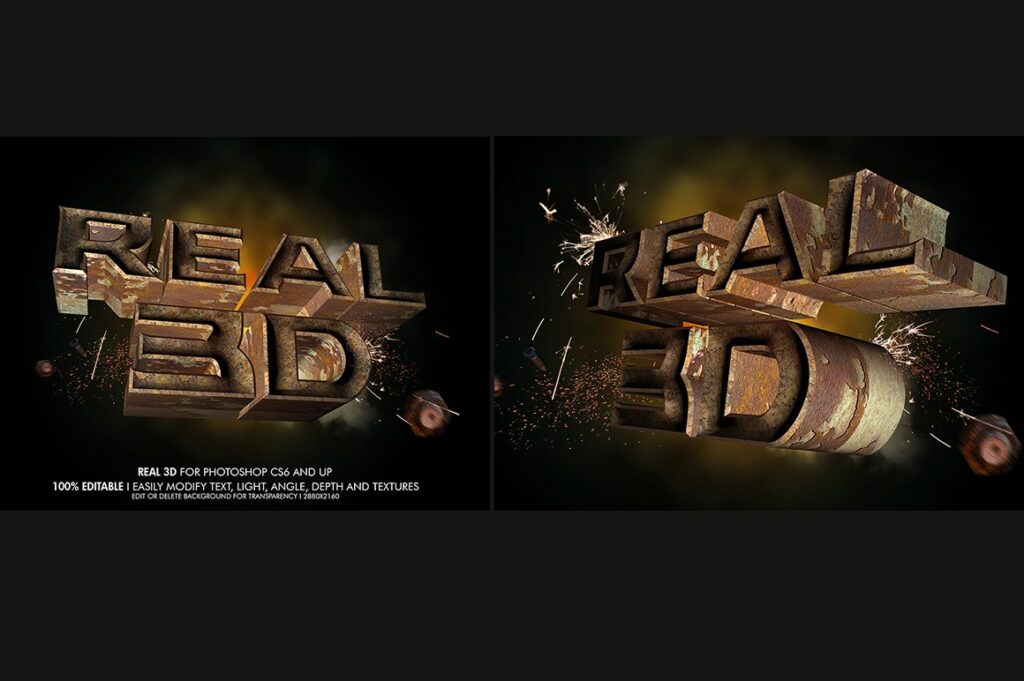 Real 3D Rustic Metal – MasterBundles