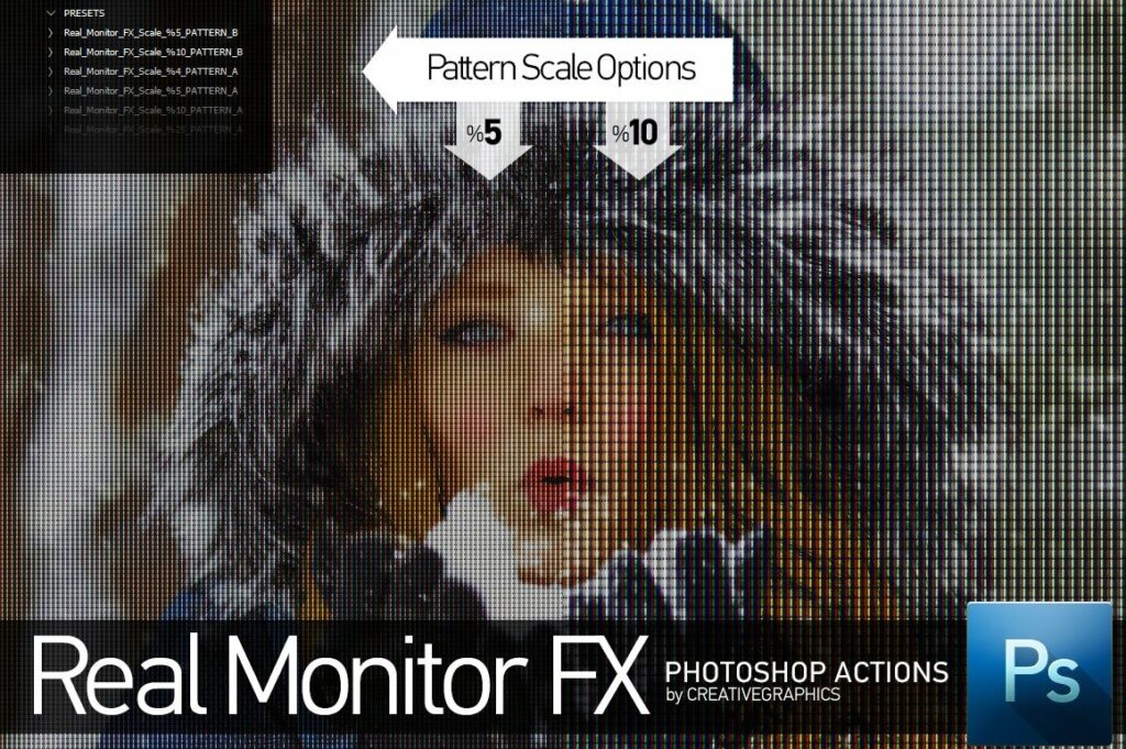 Real Monitor FX Photoshop Action – MasterBundles