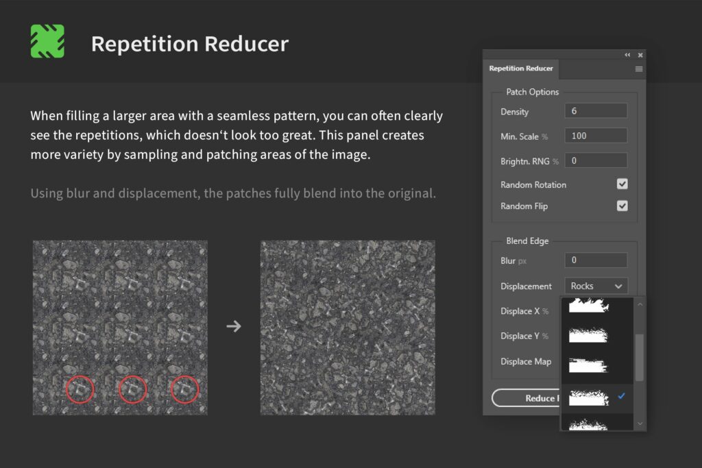 Repetition Reducer (random. Texture) – MasterBundles