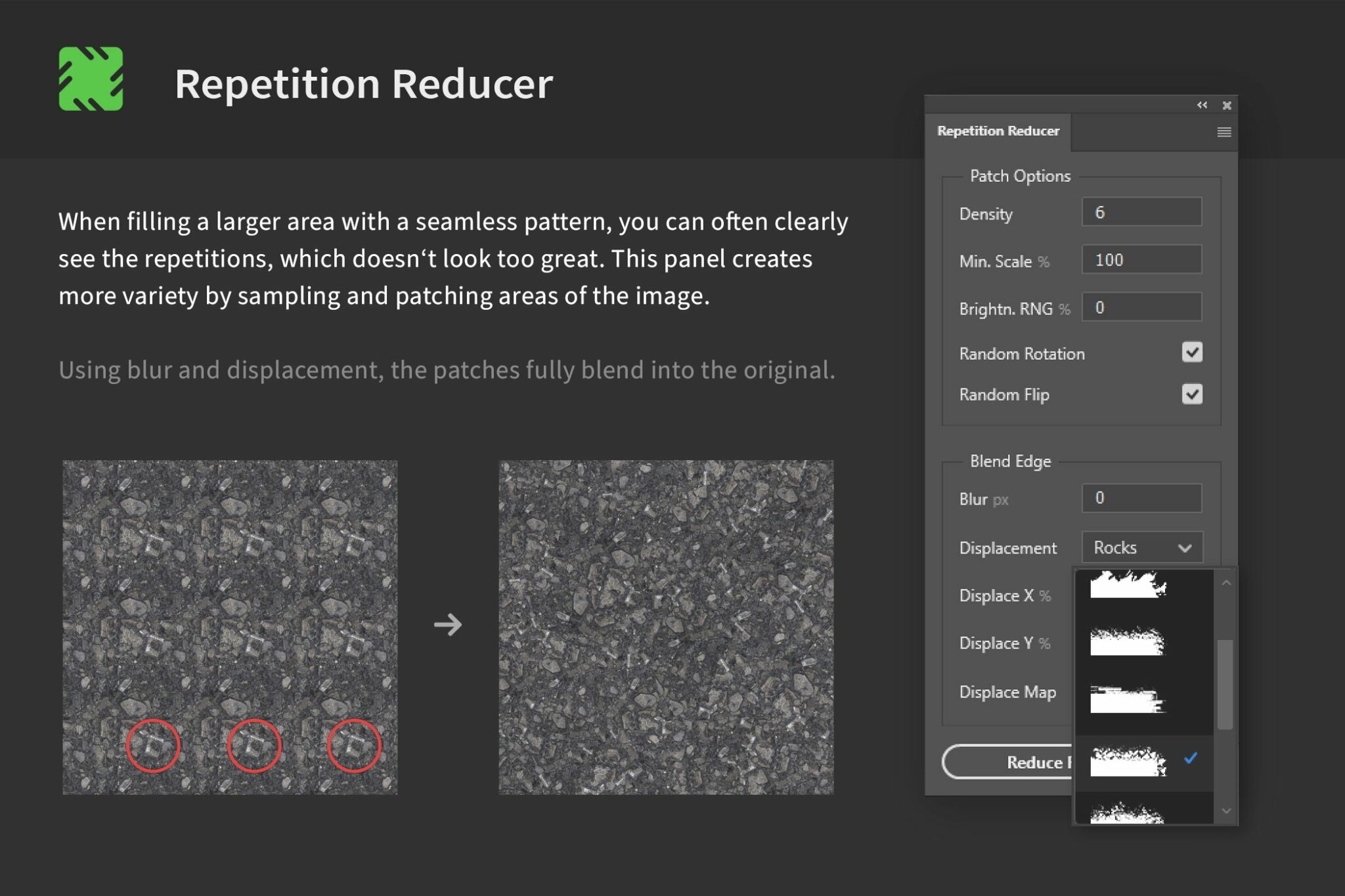 Repetition Reducer (random. Texture) – MasterBundles