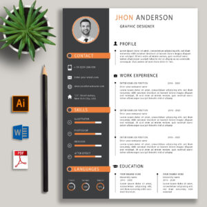 Modern Resume/CV Template - MasterBundles