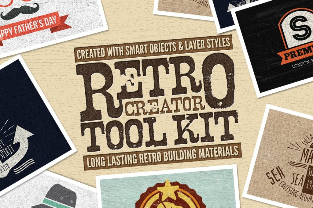 Retro Creator Tool Kit Wood Edition – MasterBundles