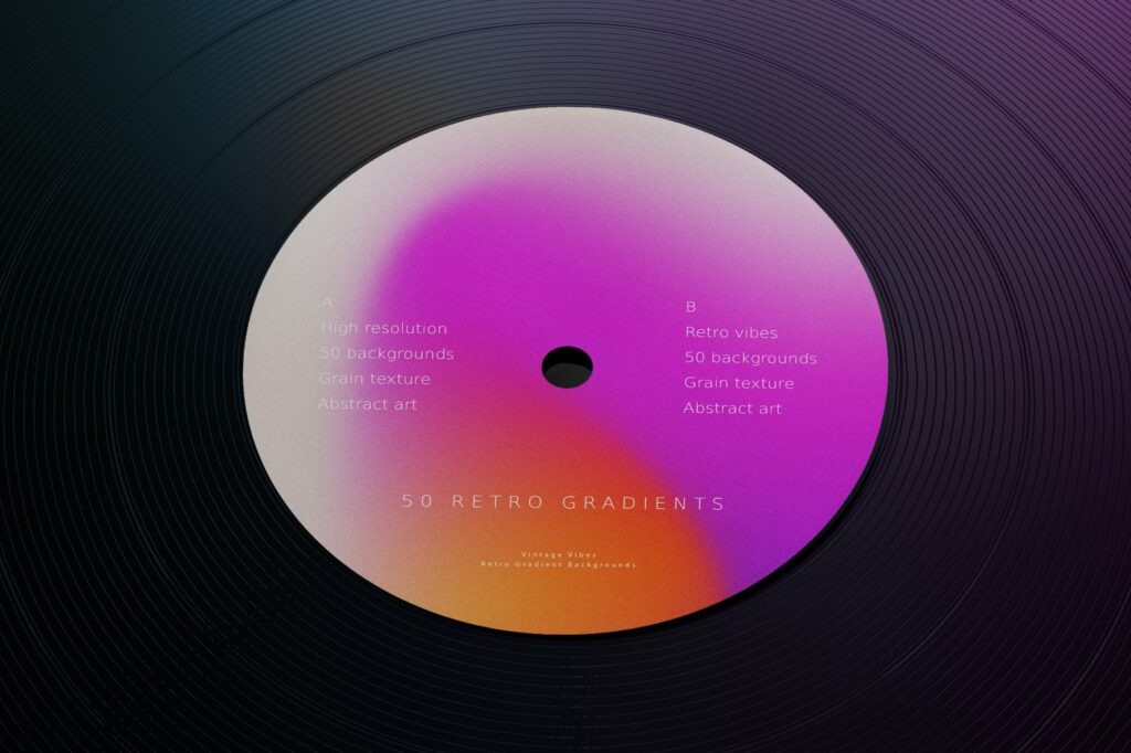 70s Retro Gradient Backgrounds Set – MasterBundles