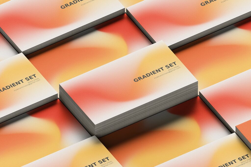 70s Retro Gradient Backgrounds Set – MasterBundles