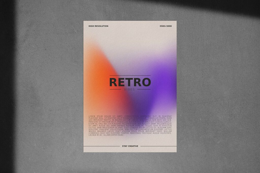 70s Retro Gradient Backgrounds Set – MasterBundles