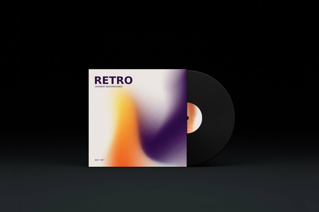 70s Retro Gradient Backgrounds Set – MasterBundles