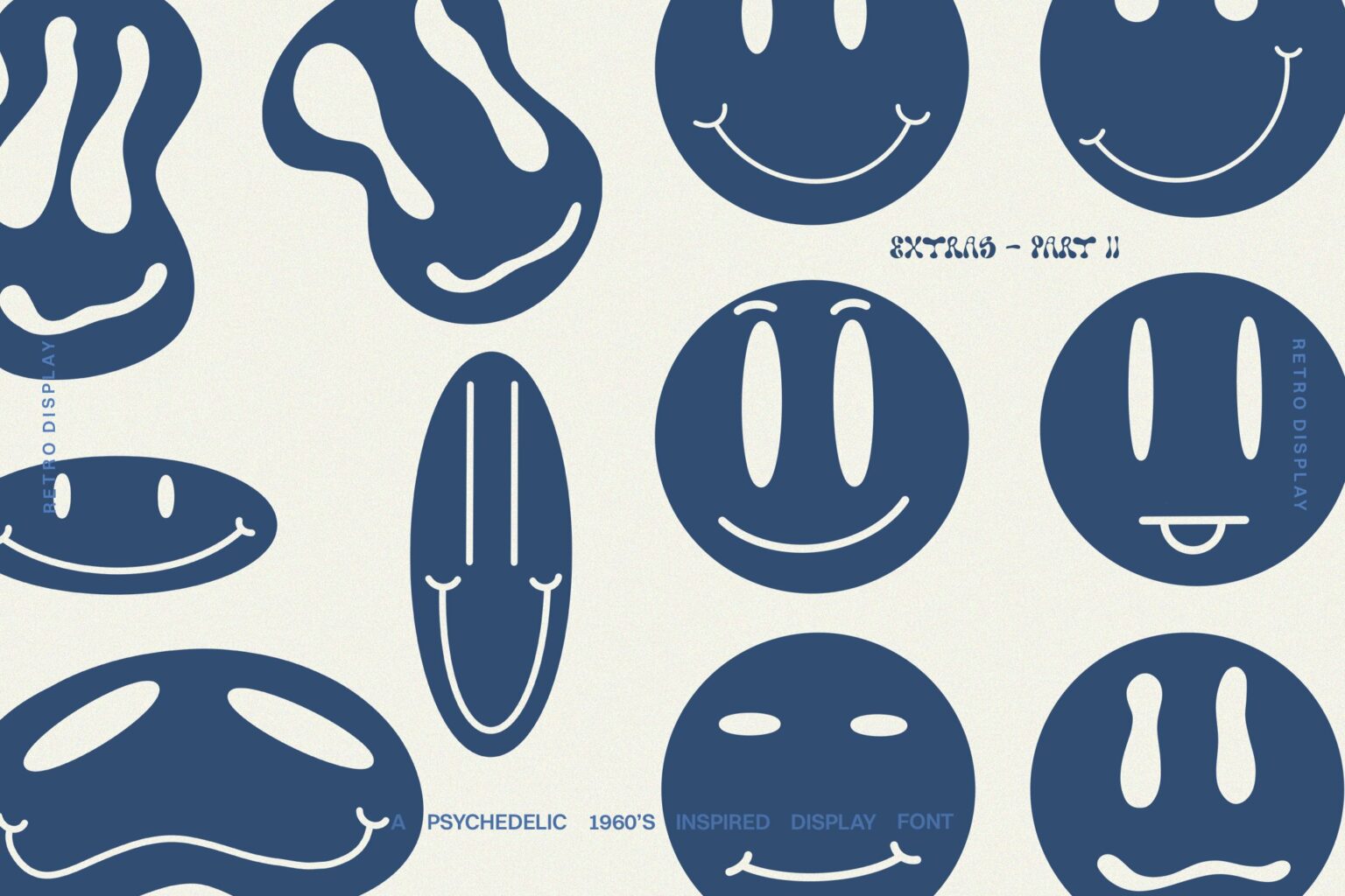 Retro Display Font + Retro Graphics – MasterBundles