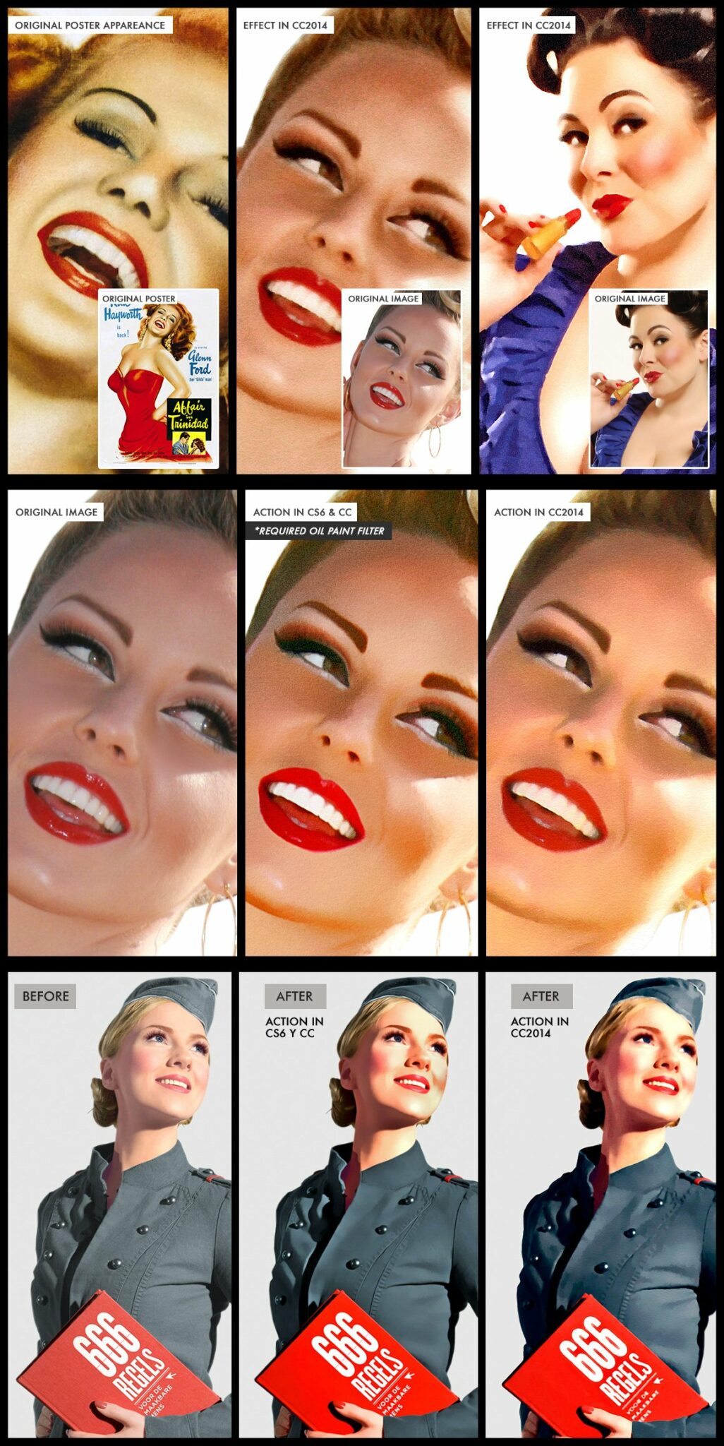 Retro Paint-Act - PS Action + Kit – MasterBundles