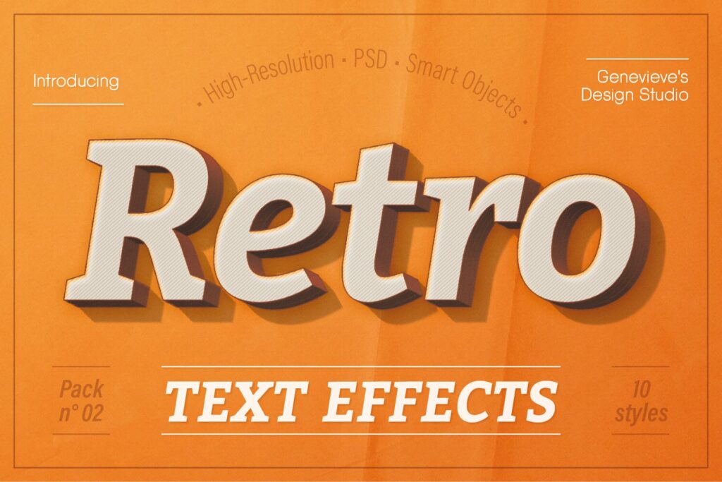 RETRO Text-Effects | Pack 02 – MasterBundles