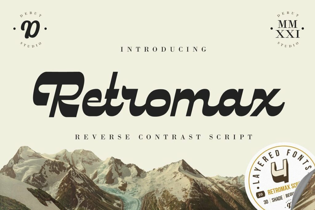 THE LAYERED FONT BUNDLE – MasterBundles
