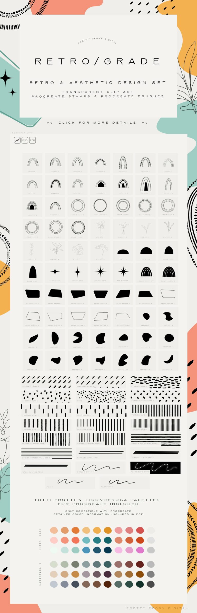 Retro & Aesthetic Design Set – MasterBundles