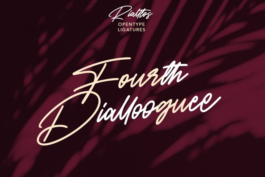 Rialltos Slanted Script Font – MasterBundles