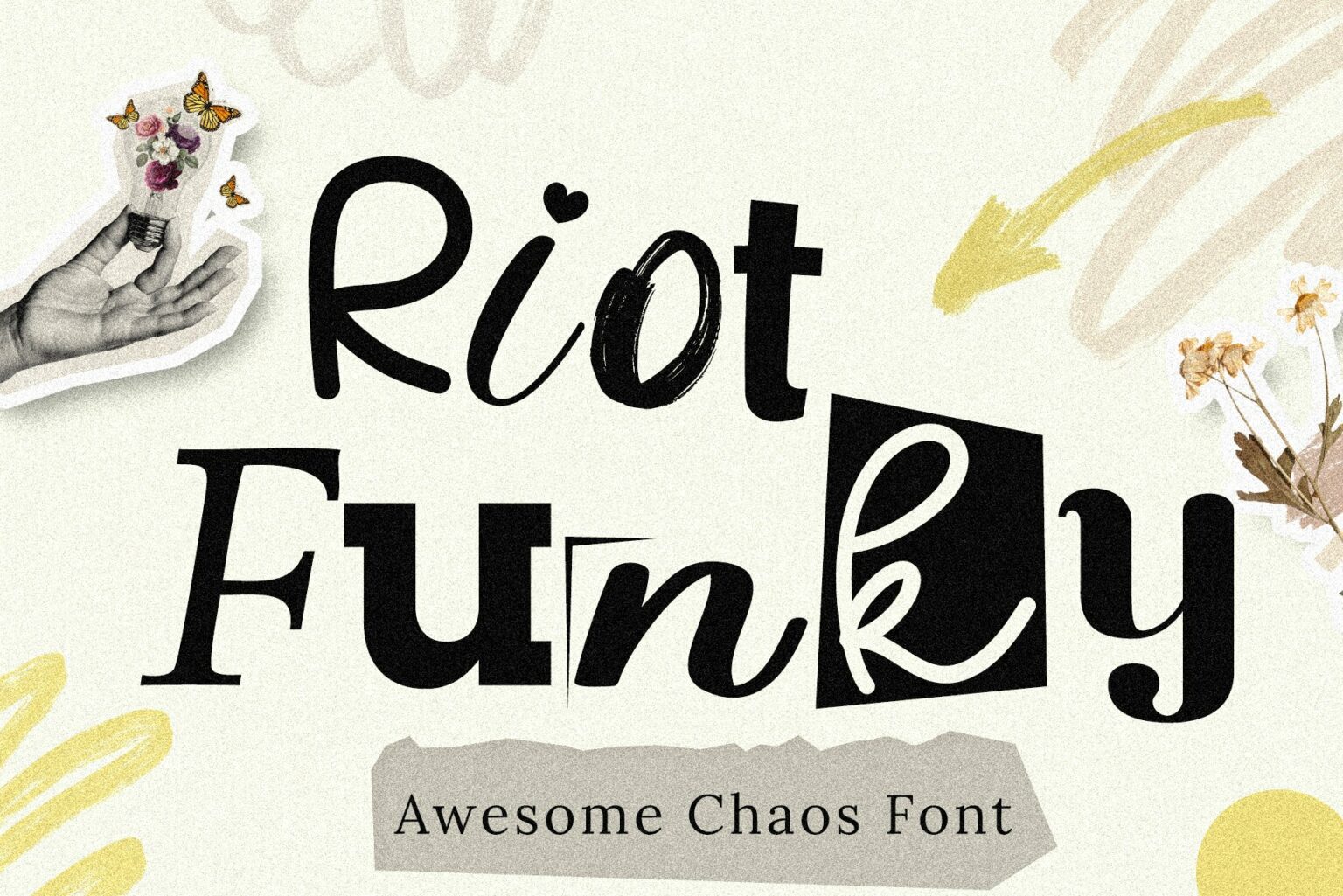 Riot Funky | Mixed Font | Chaos Font – MasterBundles