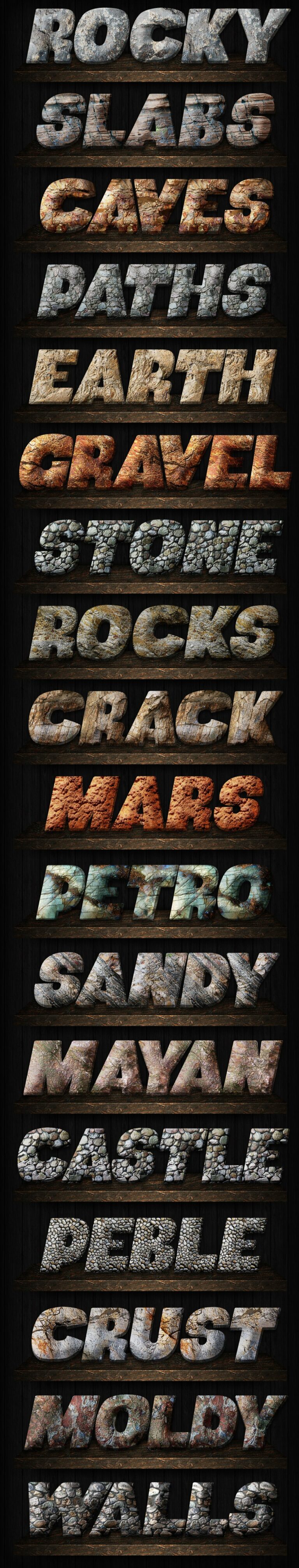 18 Rock Photoshop Layer Styles – MasterBundles