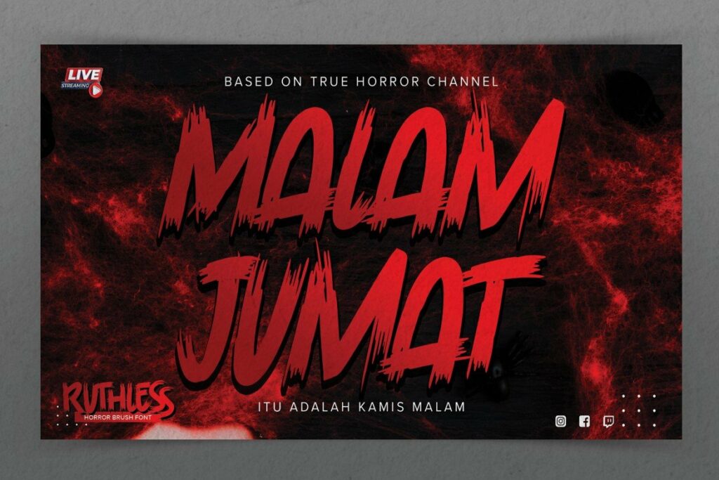 Ruthless - Horror Brush Font – MasterBundles