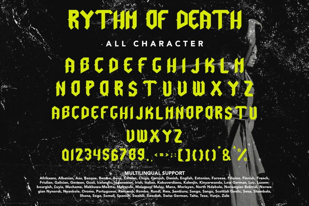 Rythm Of Death - Blackletter Font – MasterBundles