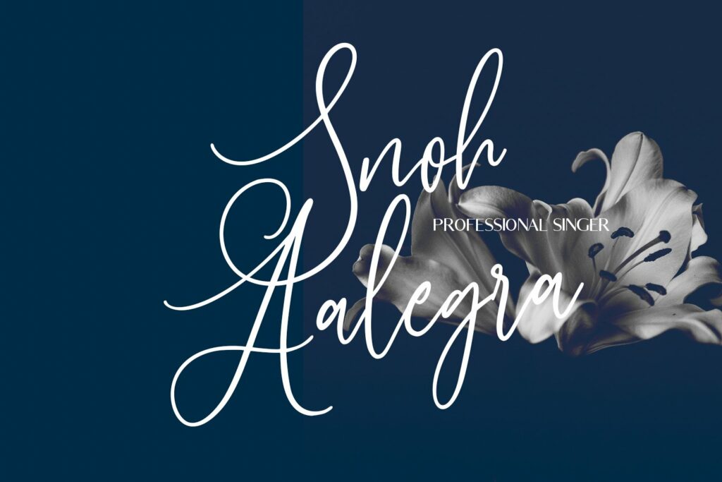 Sallowbliss Cursive Script Font – MasterBundles