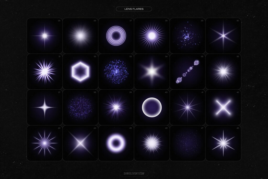 Lightning Bolts & Lens Flares Bundle – MasterBundles