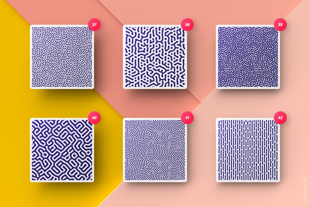 120 Organic Patterns and Brushes – MasterBundles