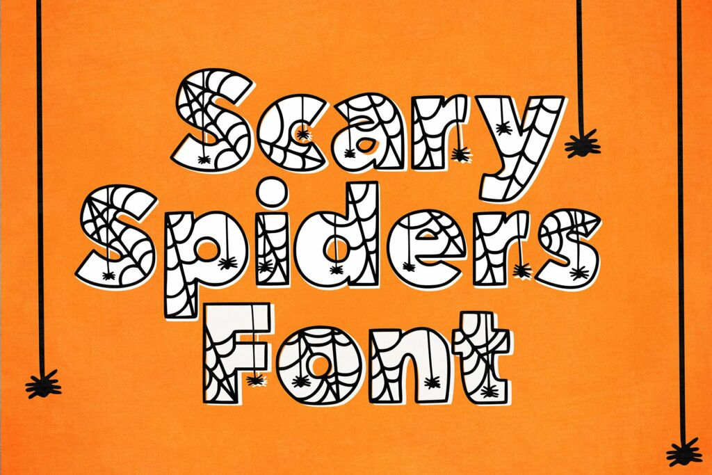Scary Spiders Font – MasterBundles