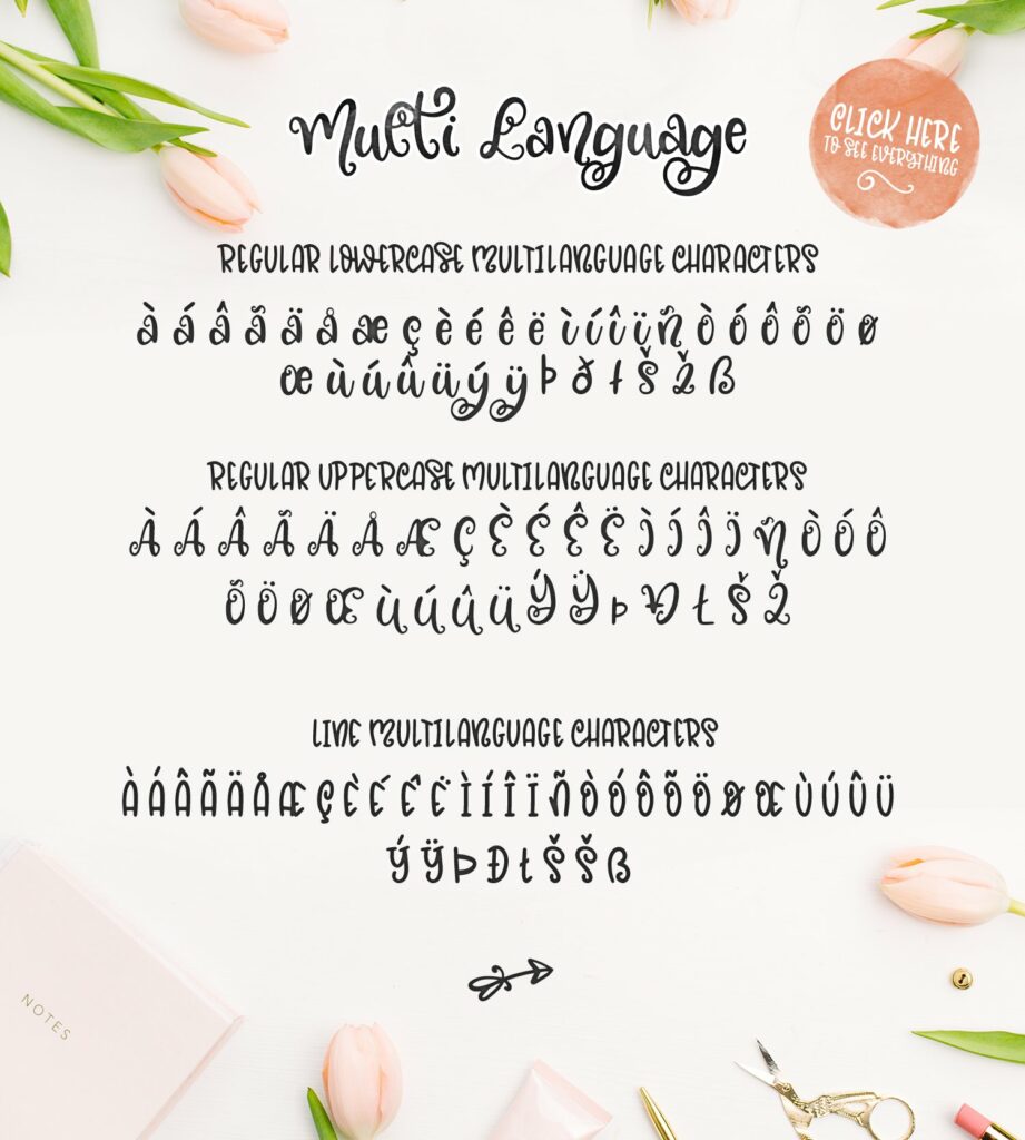 Blossomy - Font Duo + Floral Doodles – MasterBundles