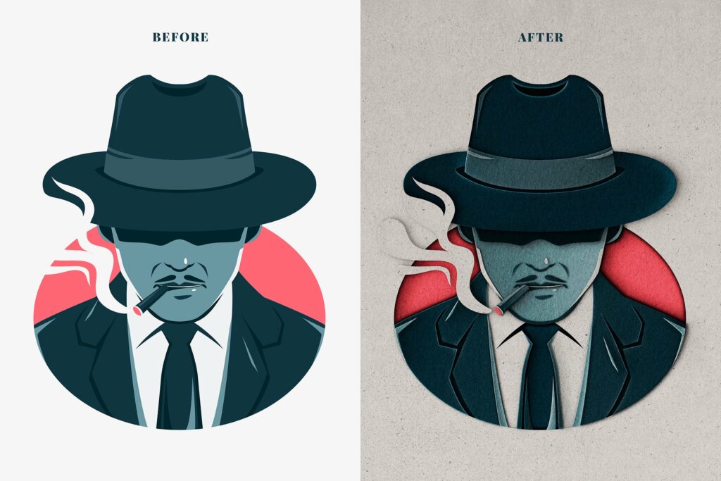 Scissors Wizard: Paper Cutout Effect – MasterBundles