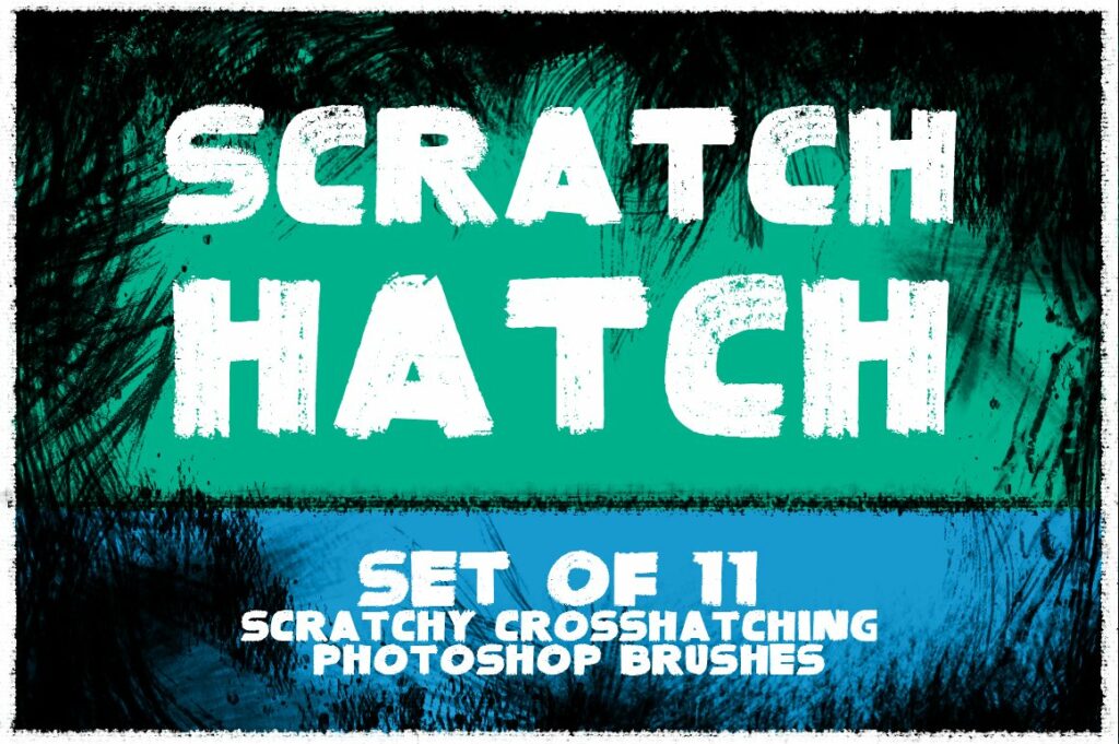 Scratch Hatch Photoshop Brushes – MasterBundles