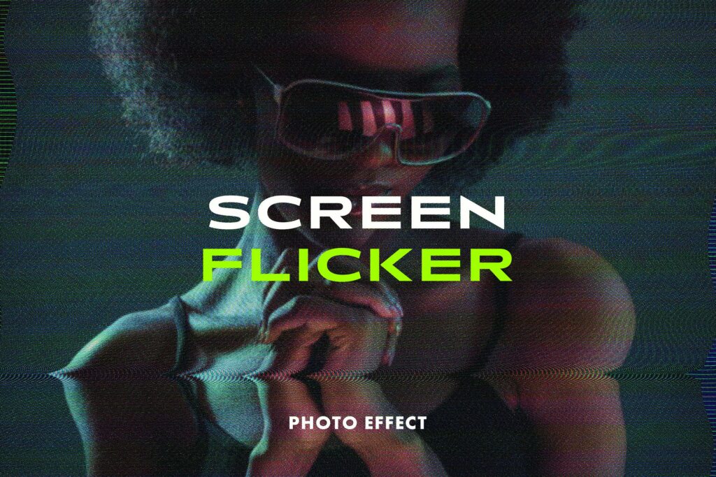 Screen Flicker Photo Effect – MasterBundles