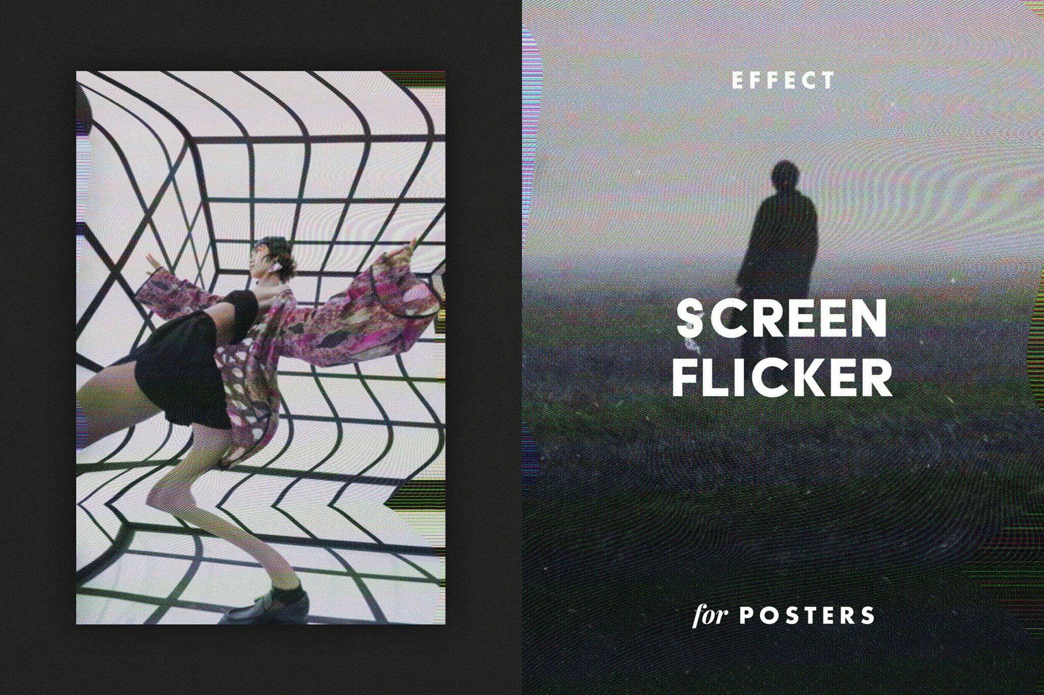 Screen Flicker Poster Effect – MasterBundles
