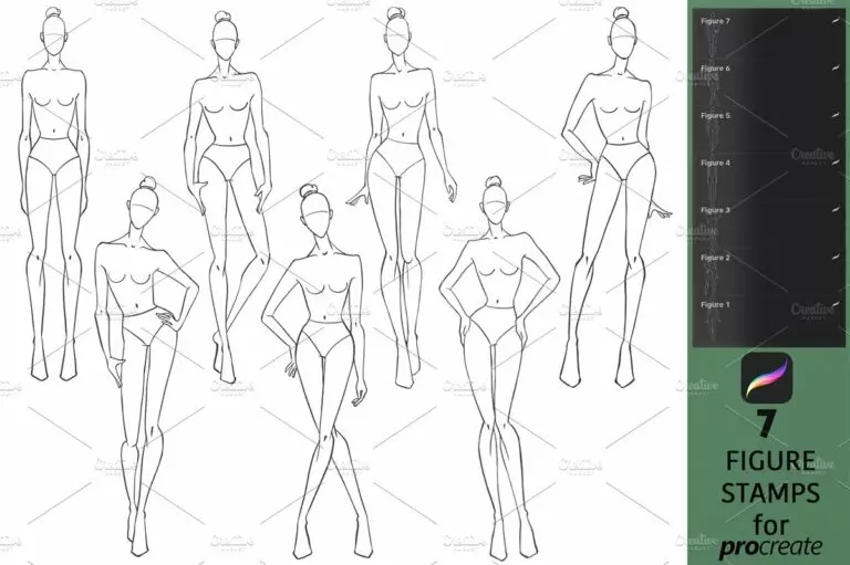 Female Fashion Figure Templates – MasterBundles