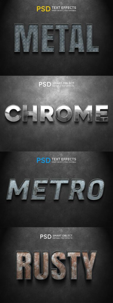 Metal Text Effect Style – MasterBundles