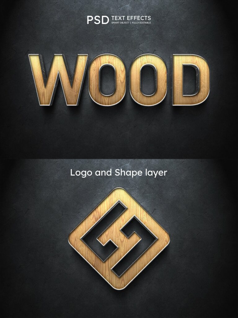 WOOD Text Effect Style – MasterBundles