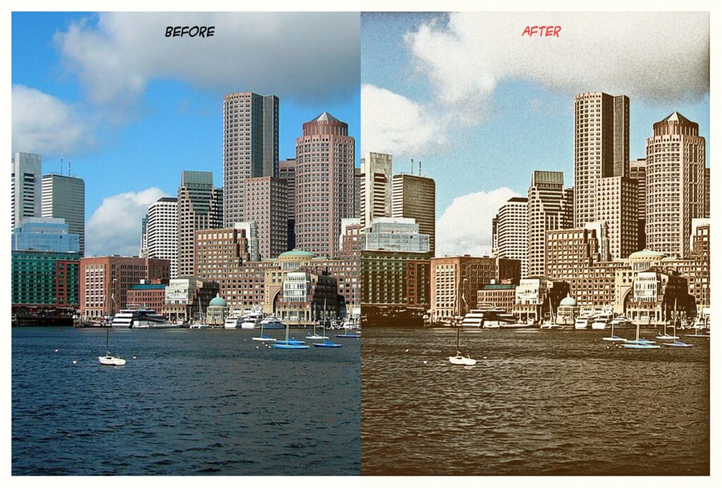 50s Painting Effect Photoshop Action – MasterBundles