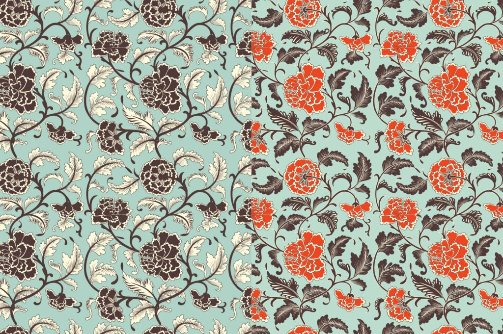 Floral Chinese Patterns and Cards – MasterBundles