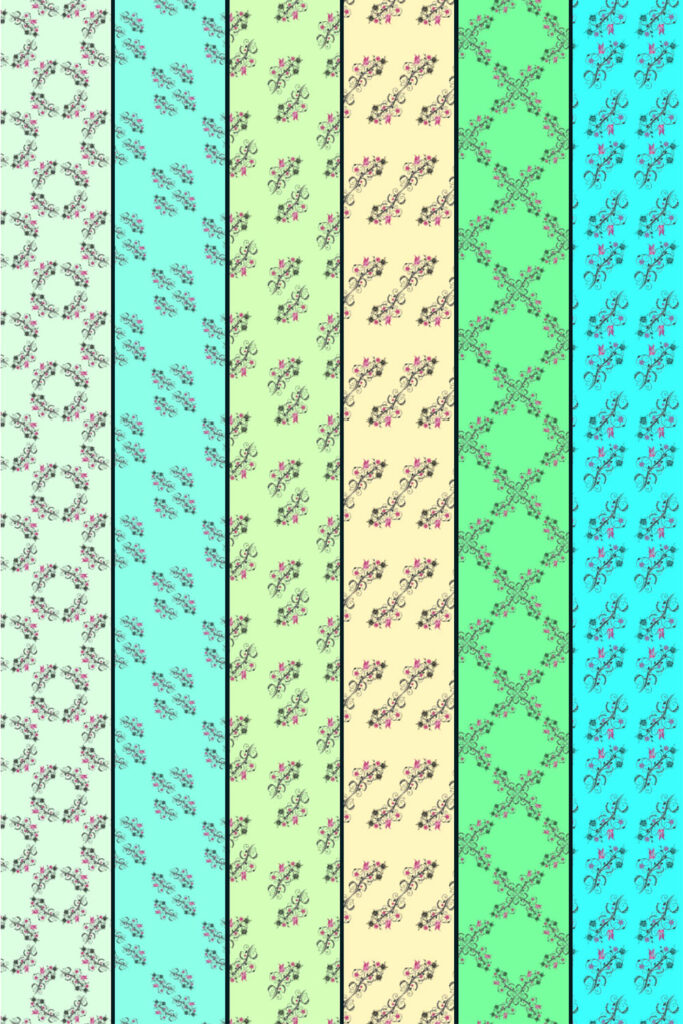 06 Seamless Floral Pattern Design Photoshop .pat only $3 - MasterBundles