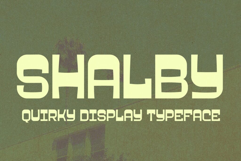 Shalby Quirky Display Typeface Font – MasterBundles
