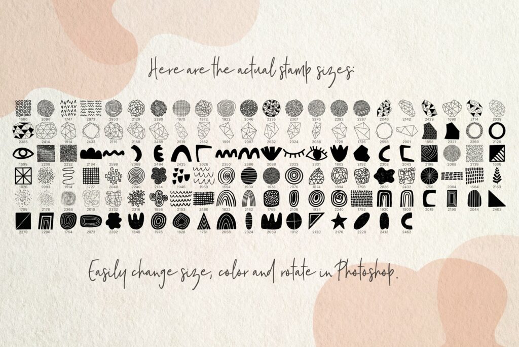 Modern Shape Stamps – MasterBundles