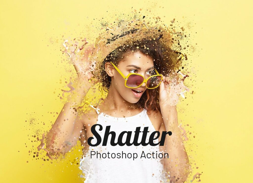 Shatter Photoshop Action – MasterBundles
