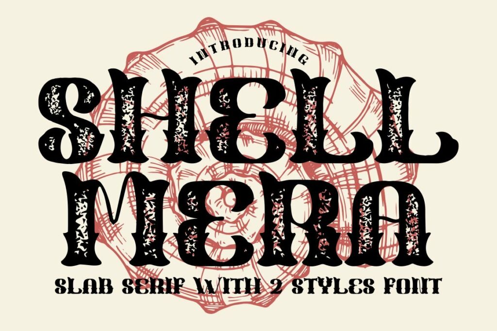 Shell Mera - Serif Vintage Font – MasterBundles