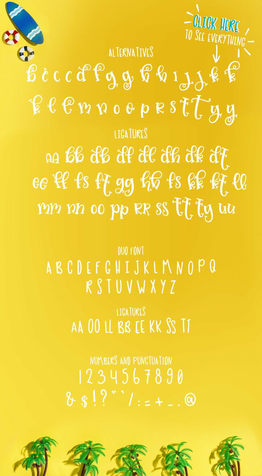 Jellysea - Font Duo + Summer Doodles – MasterBundles