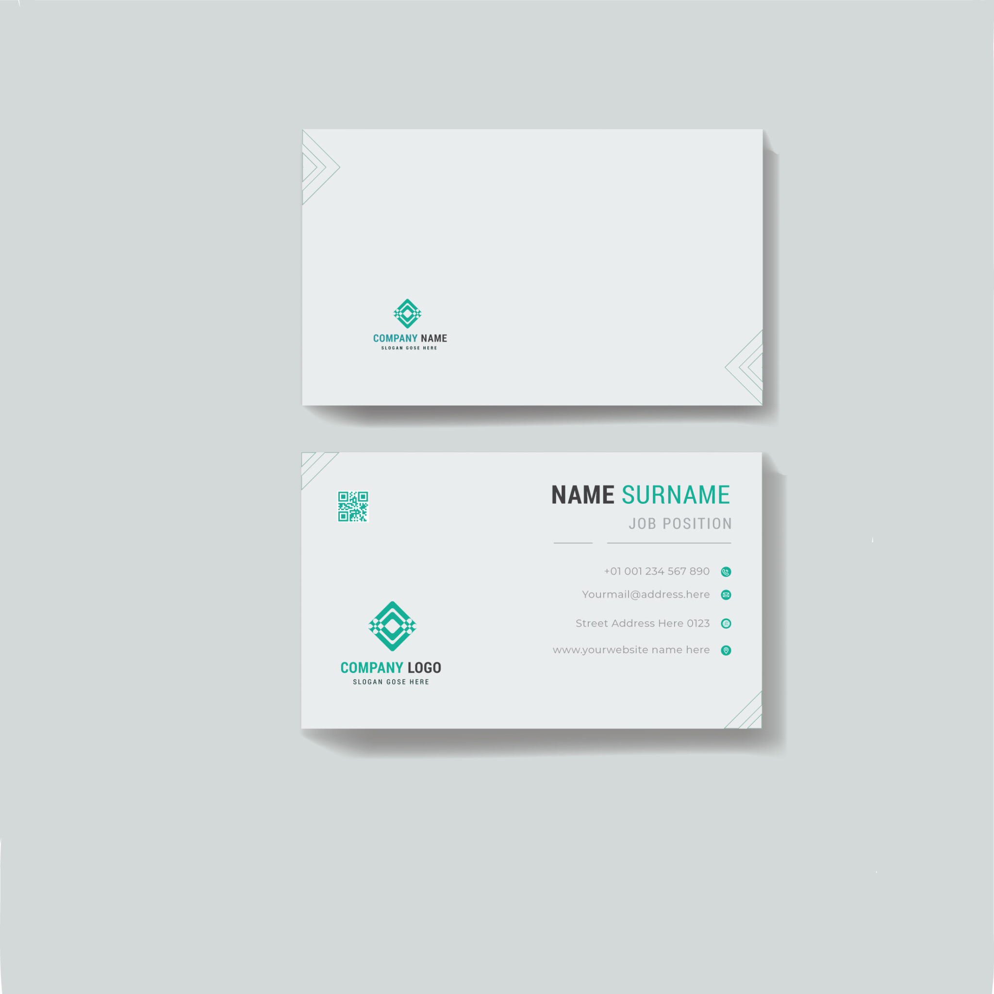 Simple Creative and clean corporate Business Card Layout.corporate ...