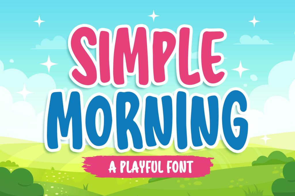 Simple Morning a Playful Font – MasterBundles
