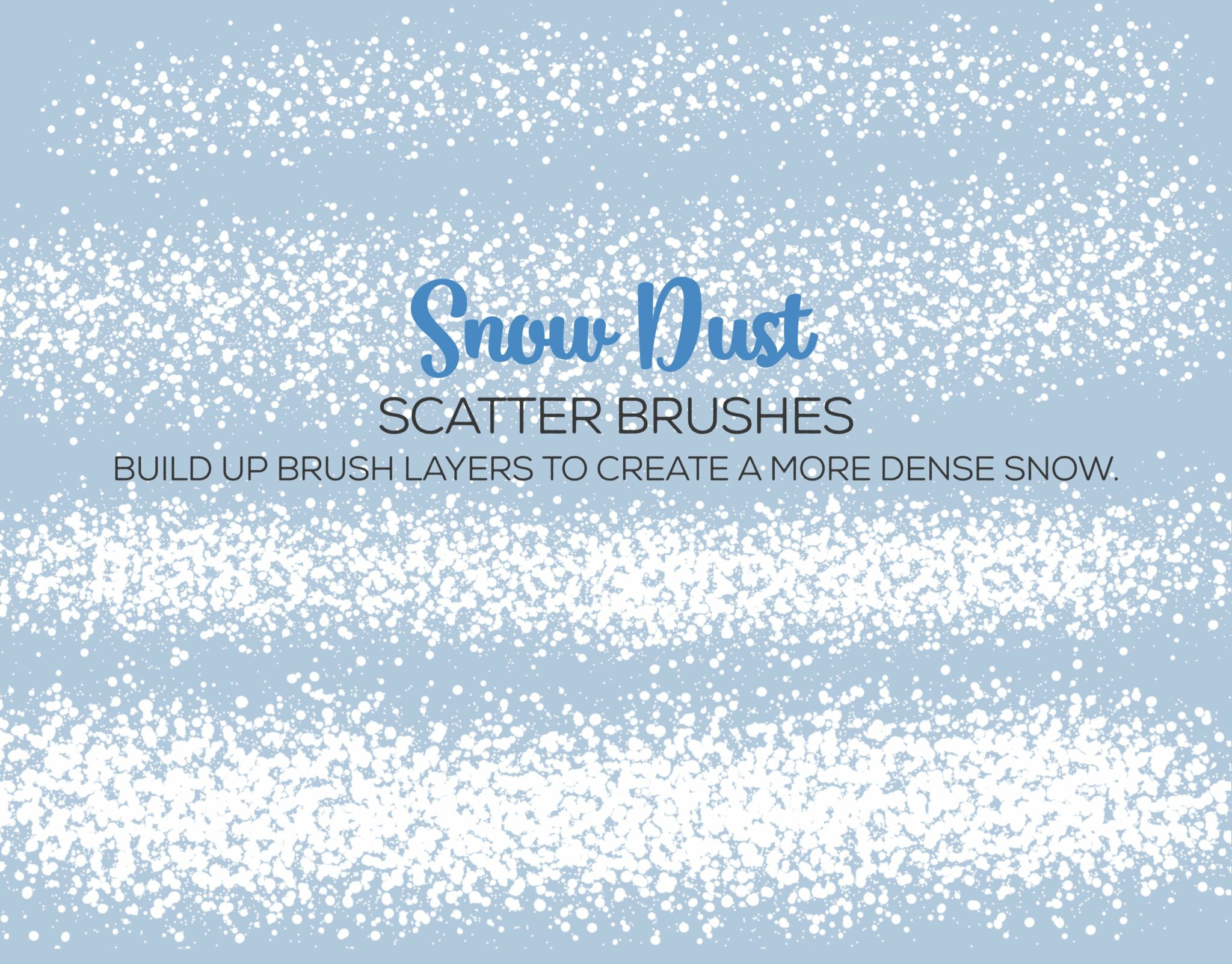 Snow Dust Scatter Brushes – MasterBundles