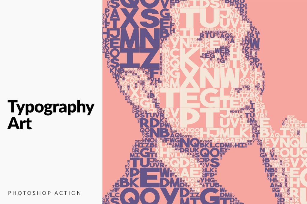 Typography Art Photoshop Action – MasterBundles