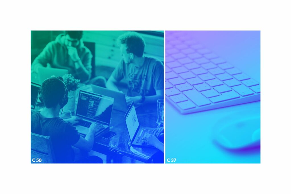 50 Gradient Duotone Effects – MasterBundles