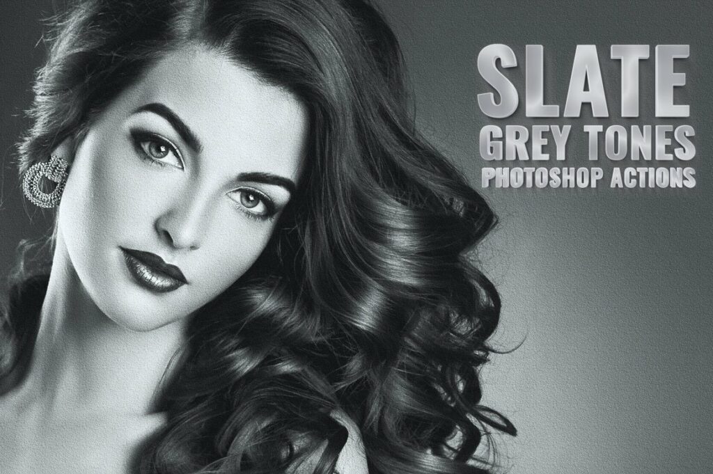 Slate Grey Tones Photoshop Actions – MasterBundles