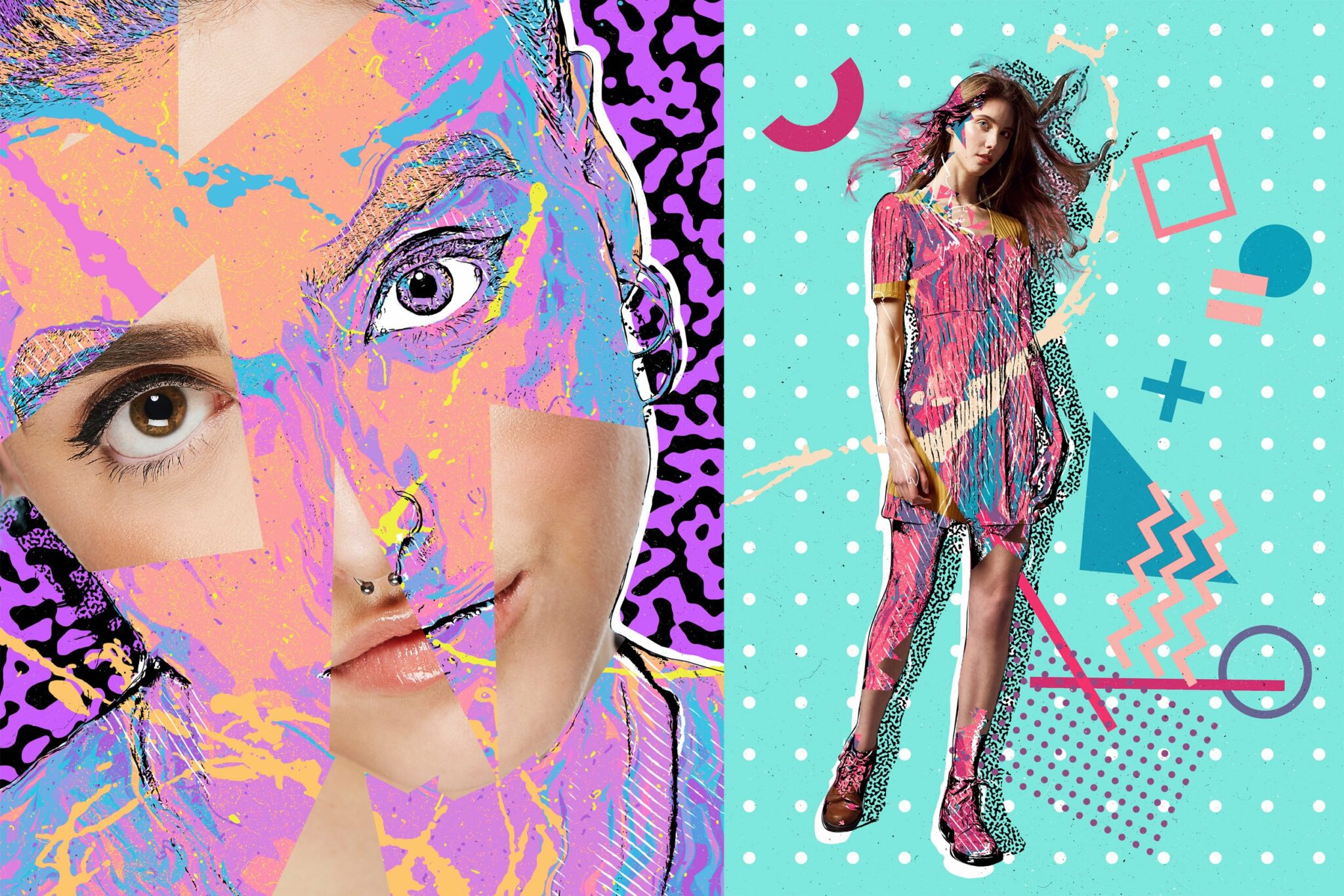Back to the 90s Photoshop Action – MasterBundles