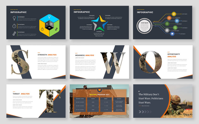 SOLDAT - Military & Army Presentation PowerPoint Template - MasterBundles