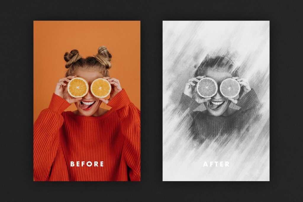 Smudged Pencil Effect for Posters – MasterBundles