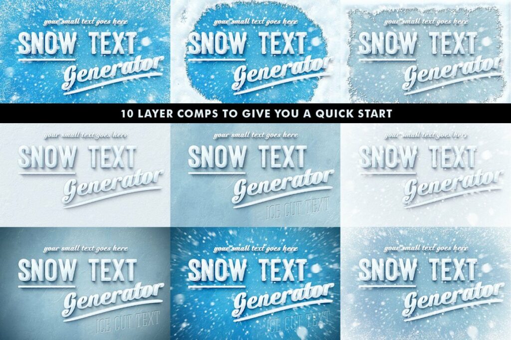 50% Off Snow Text Generator – MasterBundles